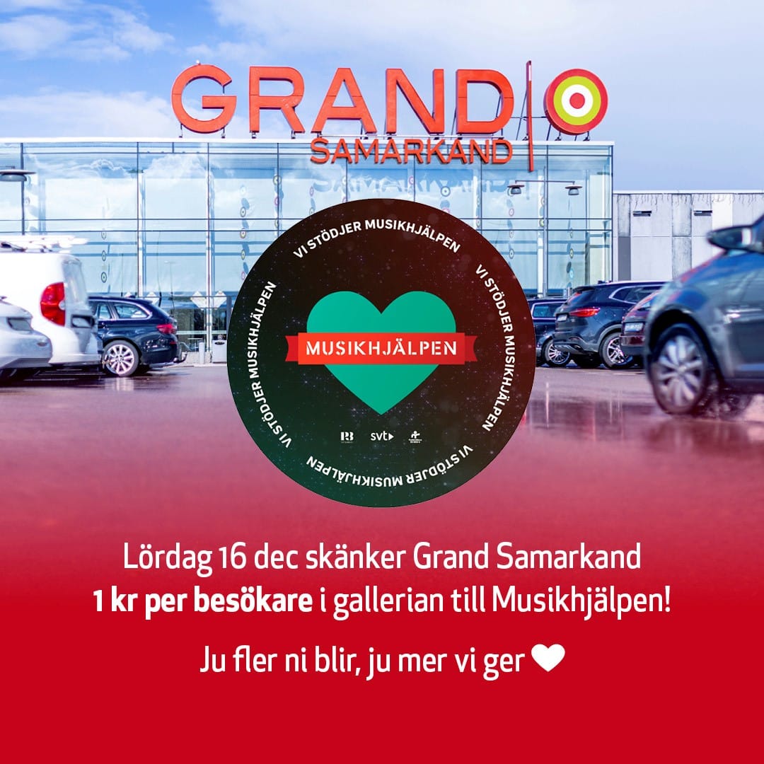 Grand Samarkand skänker 1kr per besökare