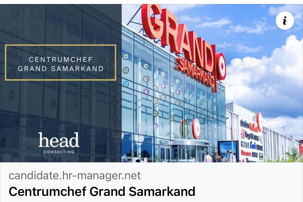 Centrumchef till Grand Samarkand - Grand Samarkand
